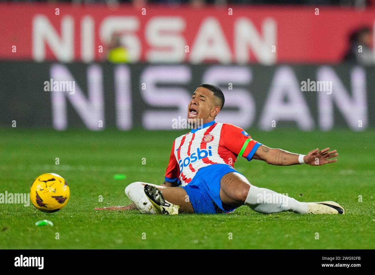 Girona, Spain. 3rd Feb, 2024. Savio (Girona FC) in action during La ... Girona, Spain. 3rd Feb, 2024. Savio (Girona FC) in action during La ...