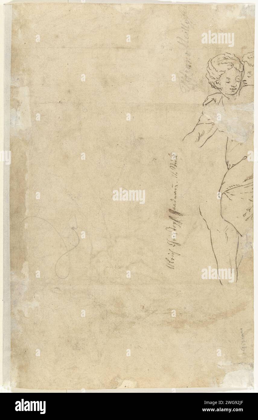 Excerpt from a standing young woman being hugged, anonymous, 1600 ...