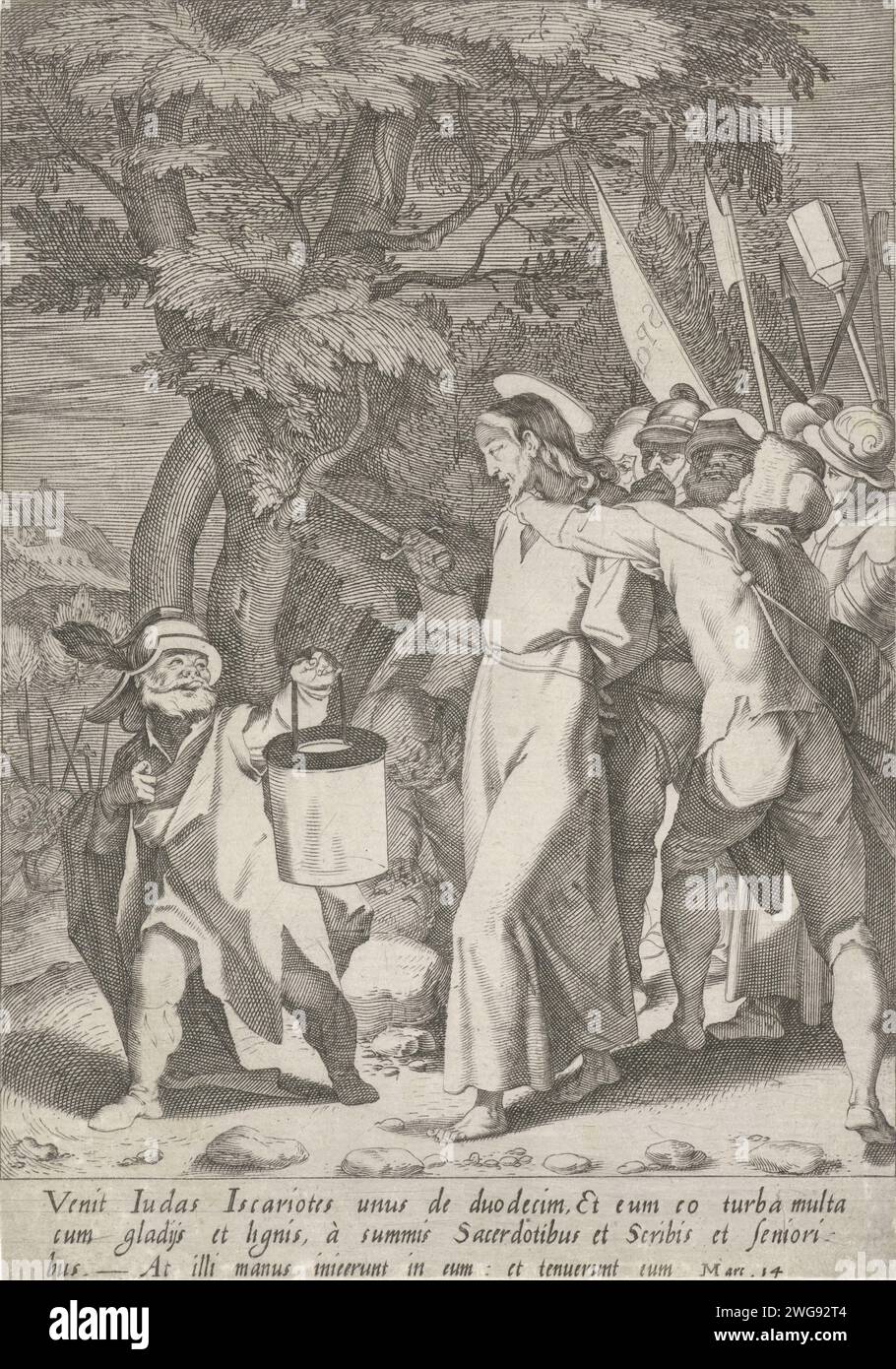 Collection of Christ, Pieter de Jode (I), After Andrea Boscoli, 1590 - 1632 print Christ is ...