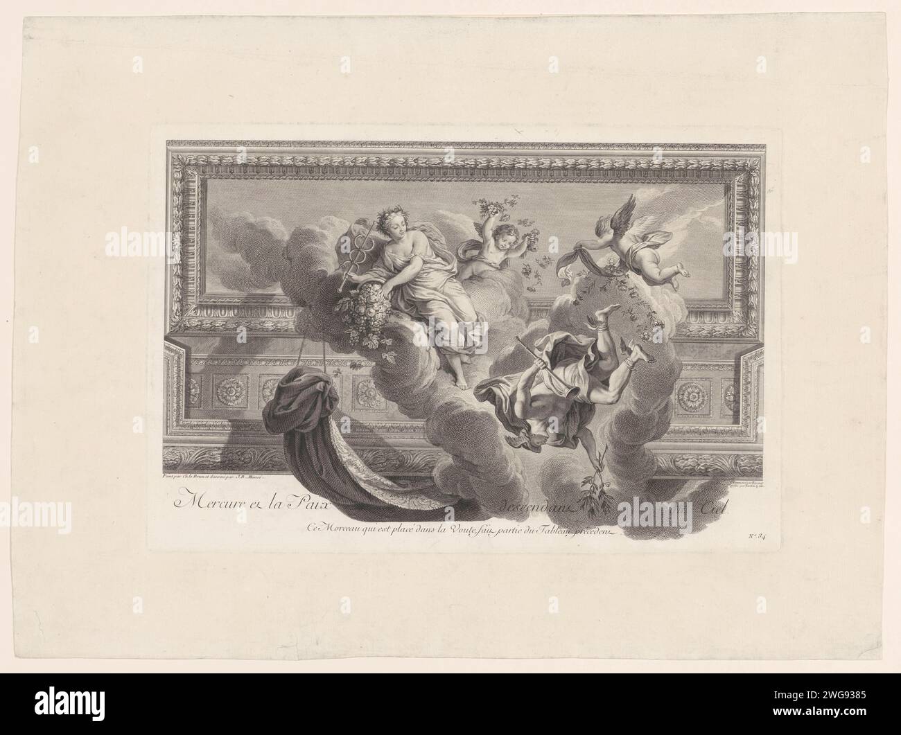 Mercurius in Vrede Dalen Uit of Hemel Neer, Simon François Ravenet (The ...