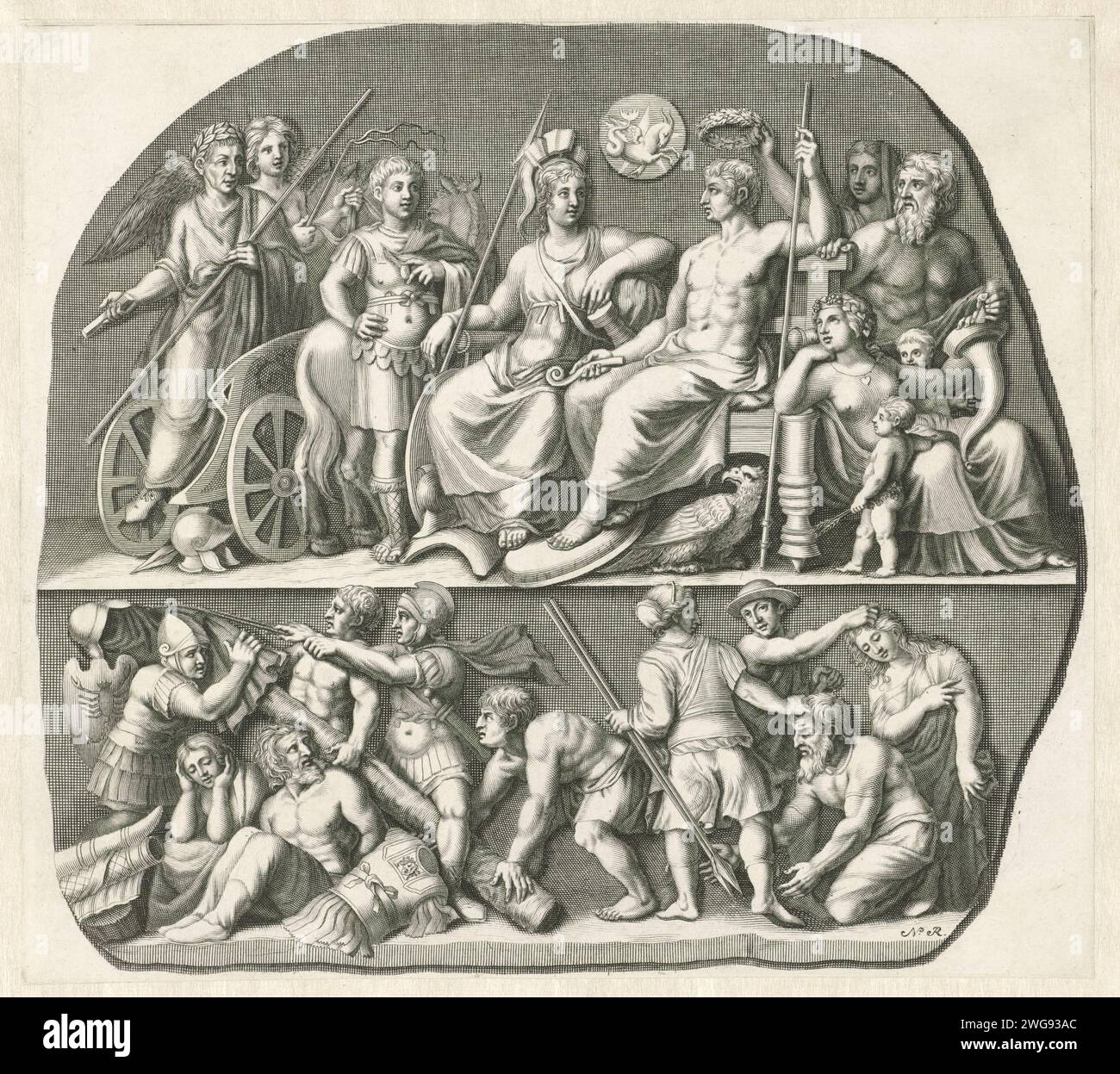 Camee "Gemma Augustea", Ryckmans, after Paul Pontius, 1616 - 1636 print ...