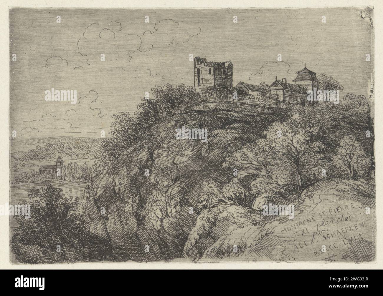 Sint-Pietersberg with the ruin of Lichtenberg Castle, Alexander ...