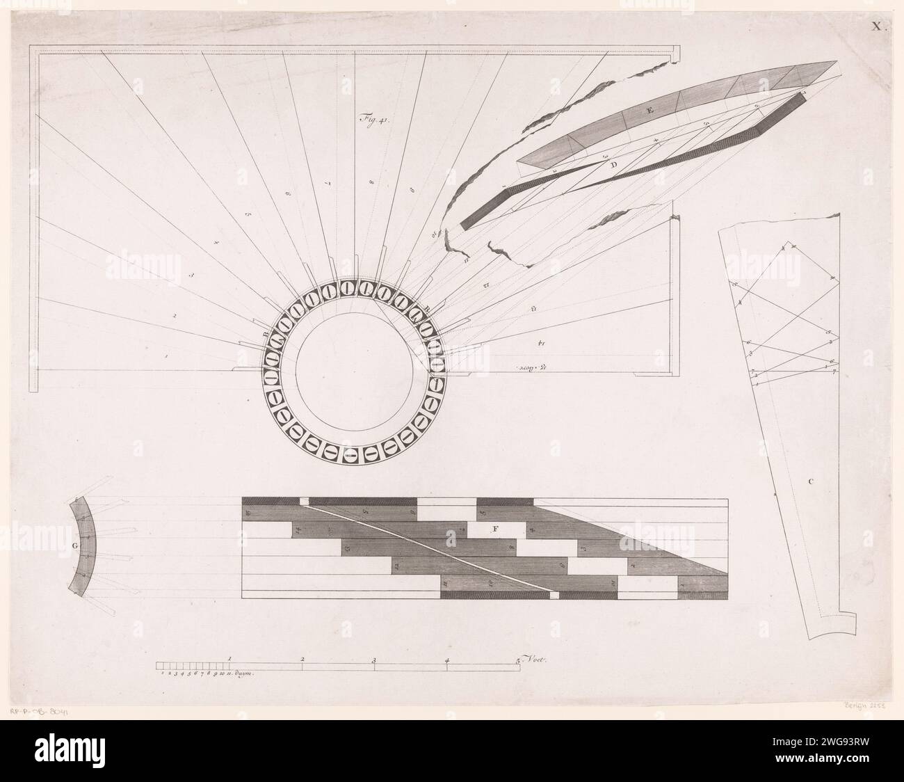 Technical drawings by Trap, Jan Schenk, After Tieleman van der Horst ...