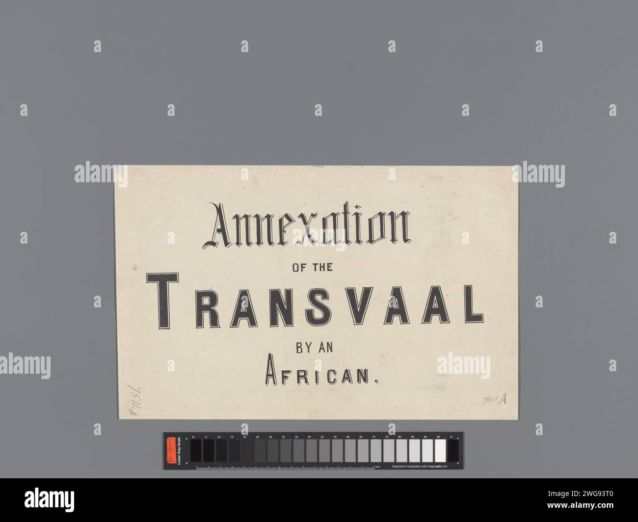 Title page for the series of eleven cartoons on the British annexation ...