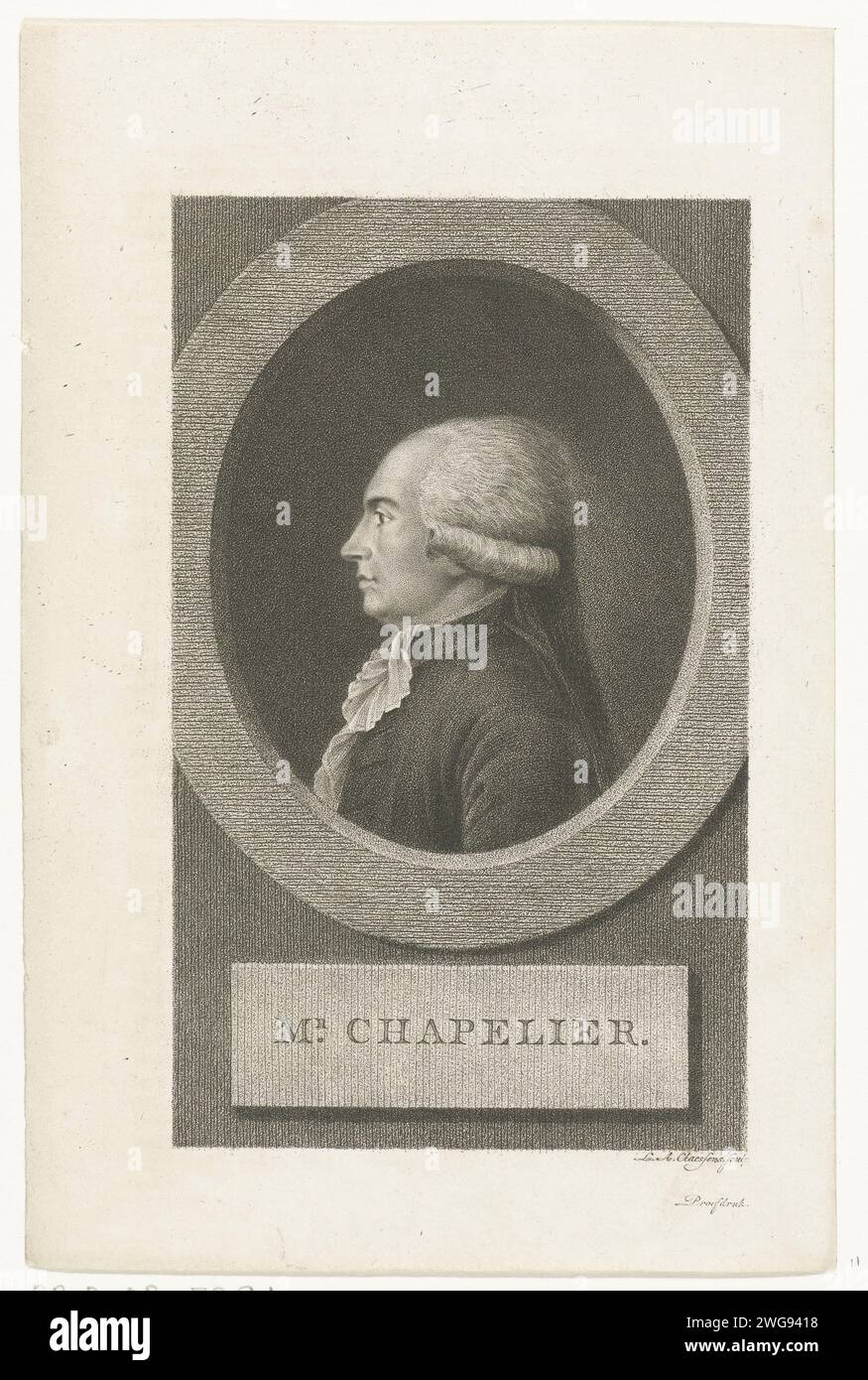 Portrait of Isaac René Guy le Chapelier, Lambertus Antonius Claessens ...
