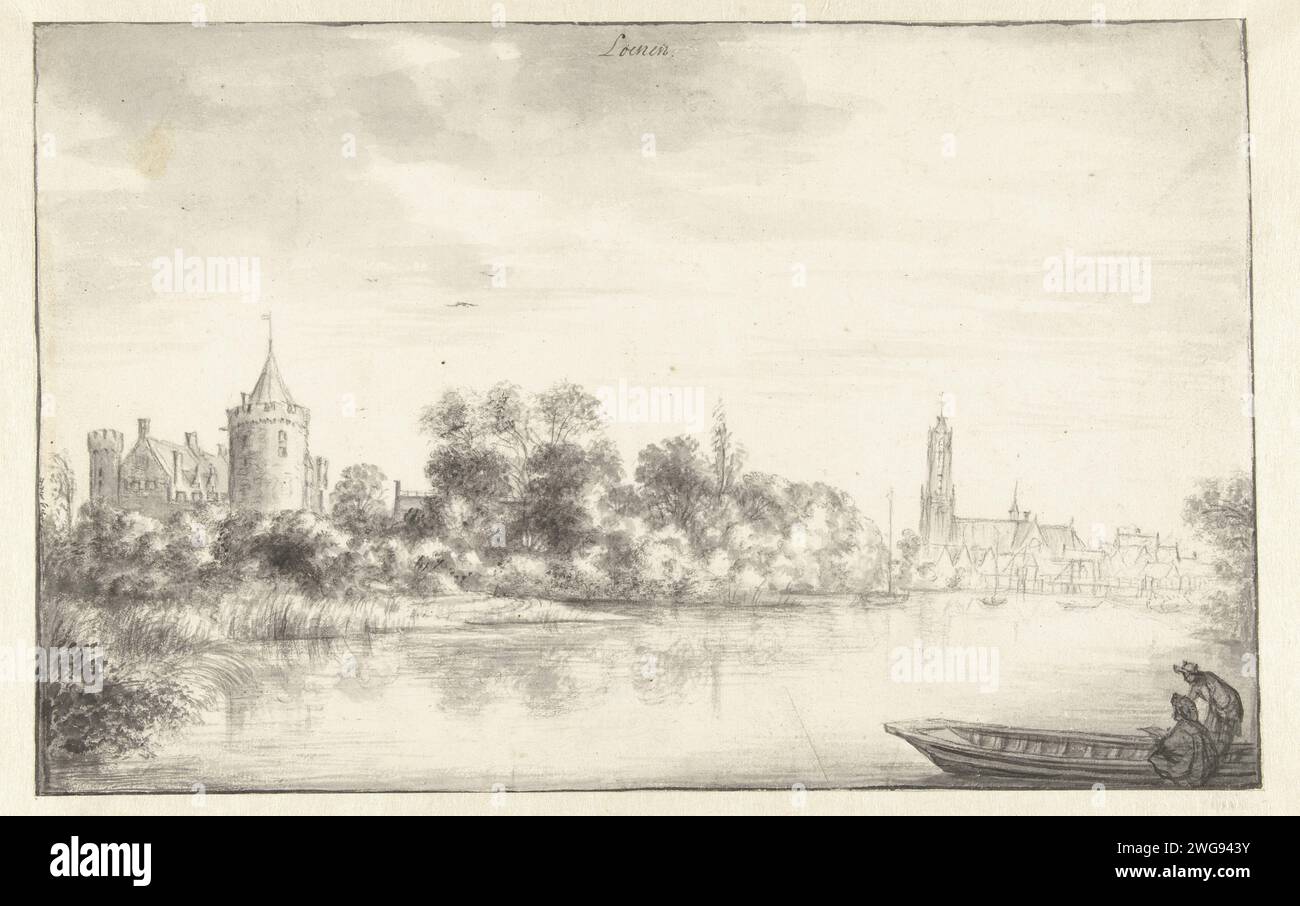 Huis Kronenburg and Loenen aan de Vecht, Anthonie Waterloo, 1619 - 1690 ...