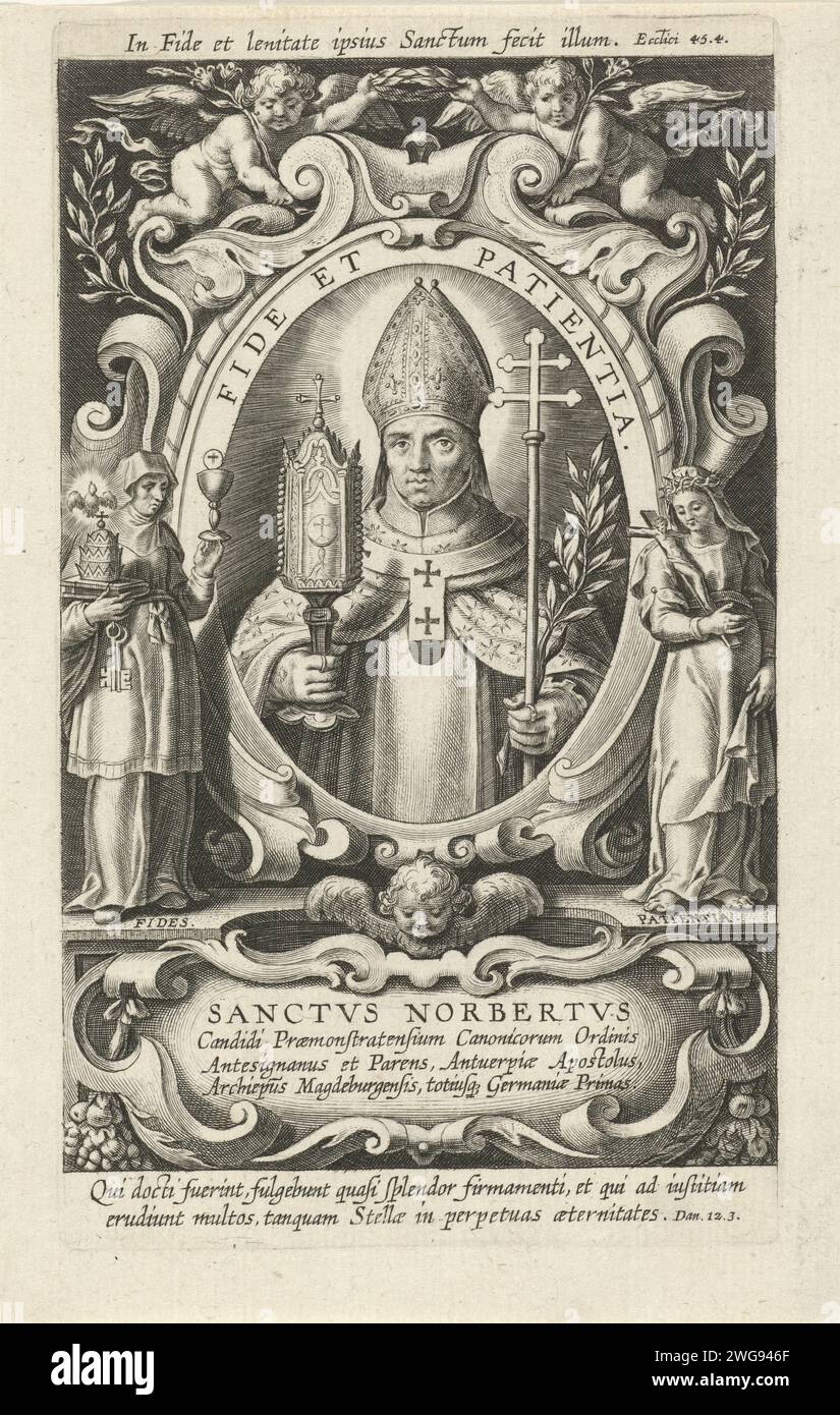Portrait of Saint Norbertus, Cornelis Galle (I) (Attributed to), 1622 ...