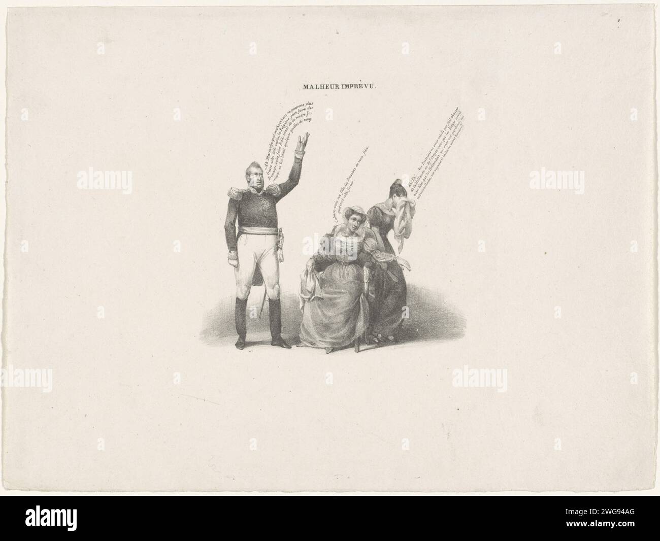 Unforeseen accident, 1830, anonymous, 1830 - 1831 print Cartoon on the ...