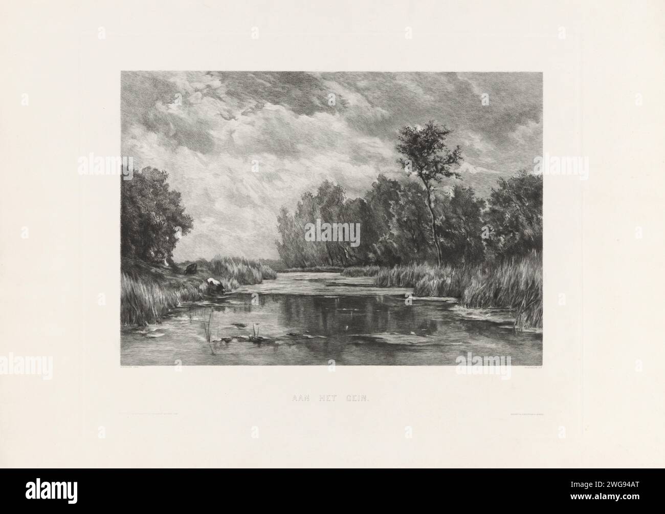 View of the Gein, Willem Steelink (I), After Willem Roelofs (I), 1890 ...