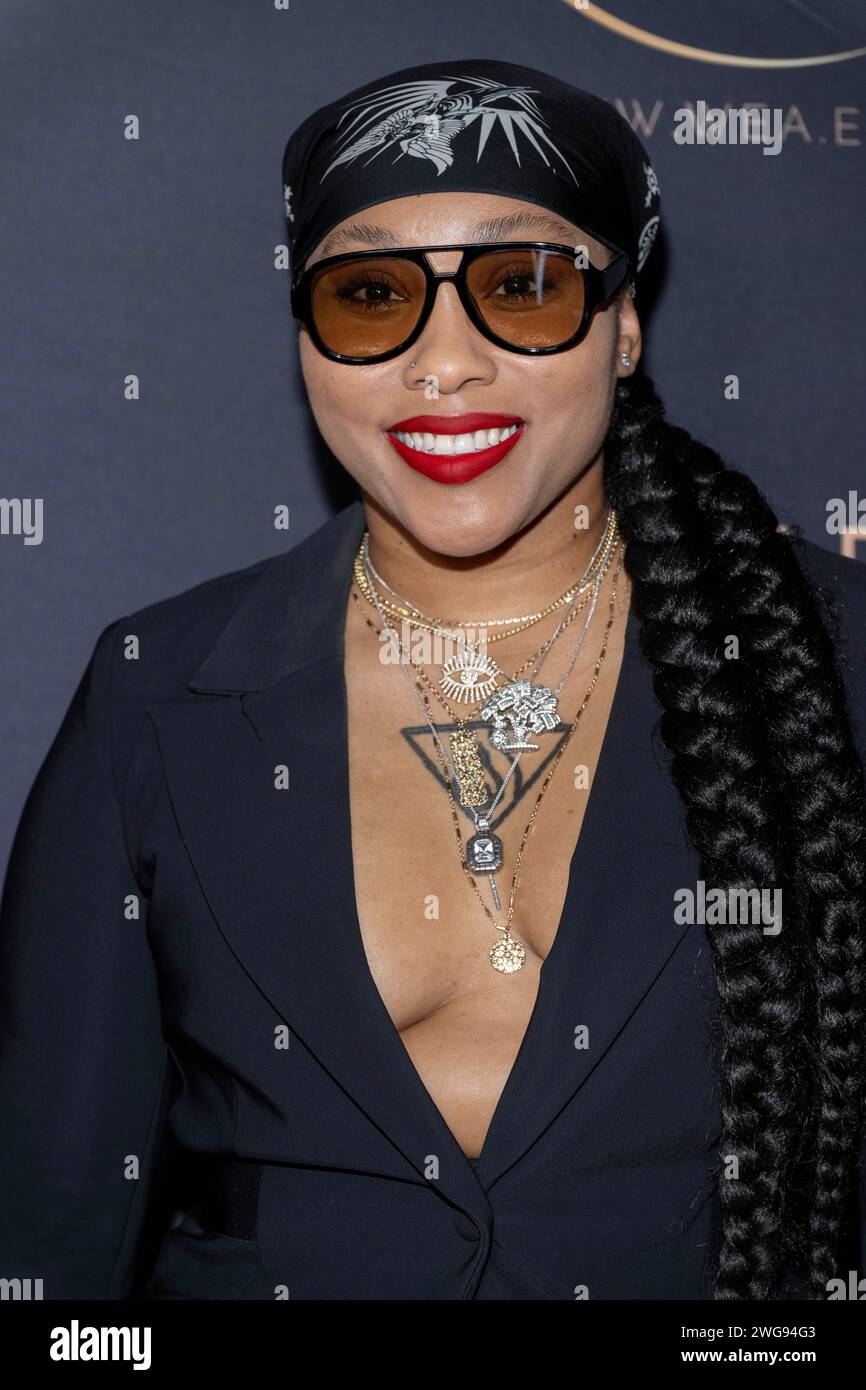 Hollywood, USA. 02nd Feb, 2024. Singer/Songwriter LU attends 2024 World ...