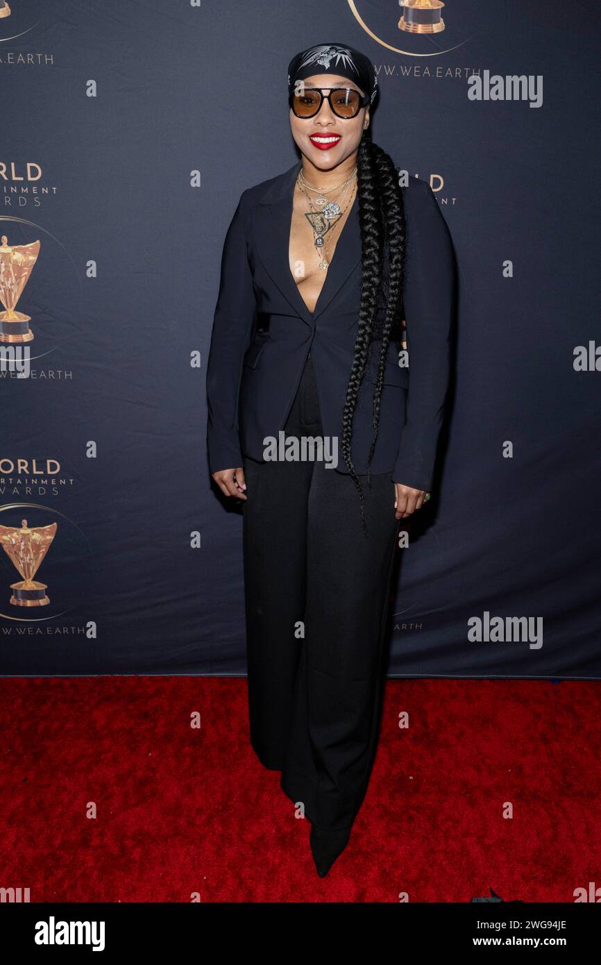 Hollywood, USA. 02nd Feb, 2024. Singer/Songwriter LU attends World ...