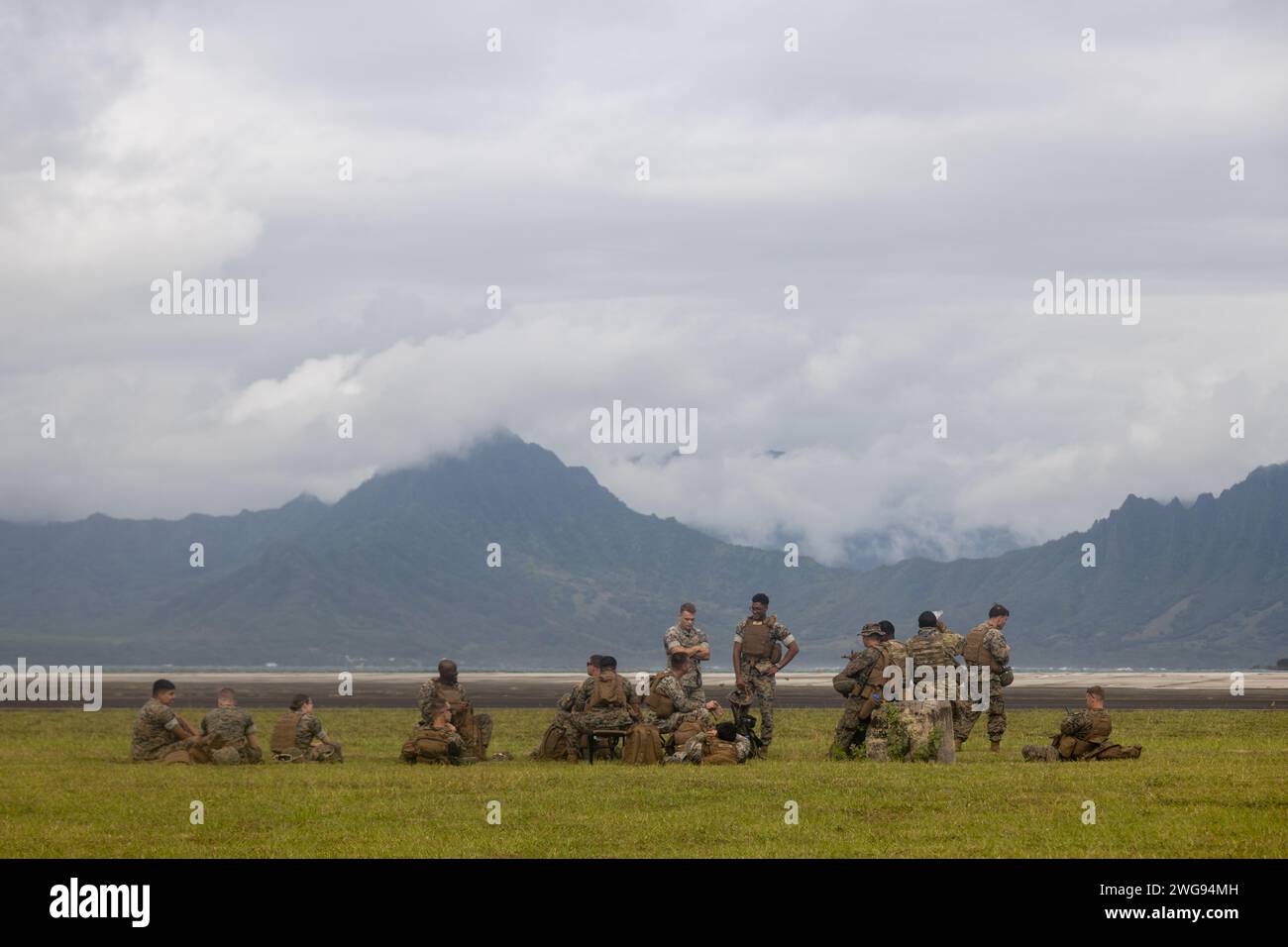 U.S. Marines with Marine Wing Communications Squadron (MWCS) 18 and ...