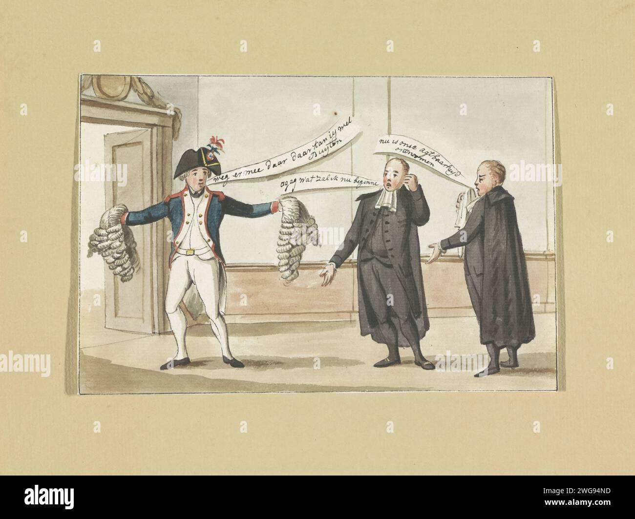 French soldier deprives two aristocratic men hi-res stock photography ...