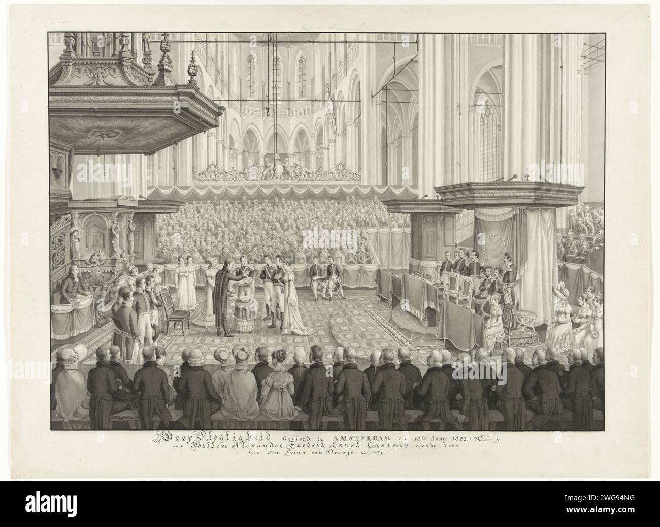 Baptism of Ernst Casimir van Oranje-Nassau, 1822, Haatje Pieters ...
