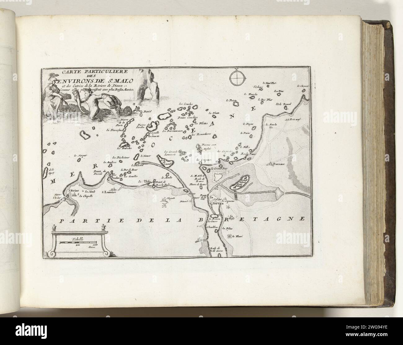 Saint malo map hi-res stock photography and images - Alamy