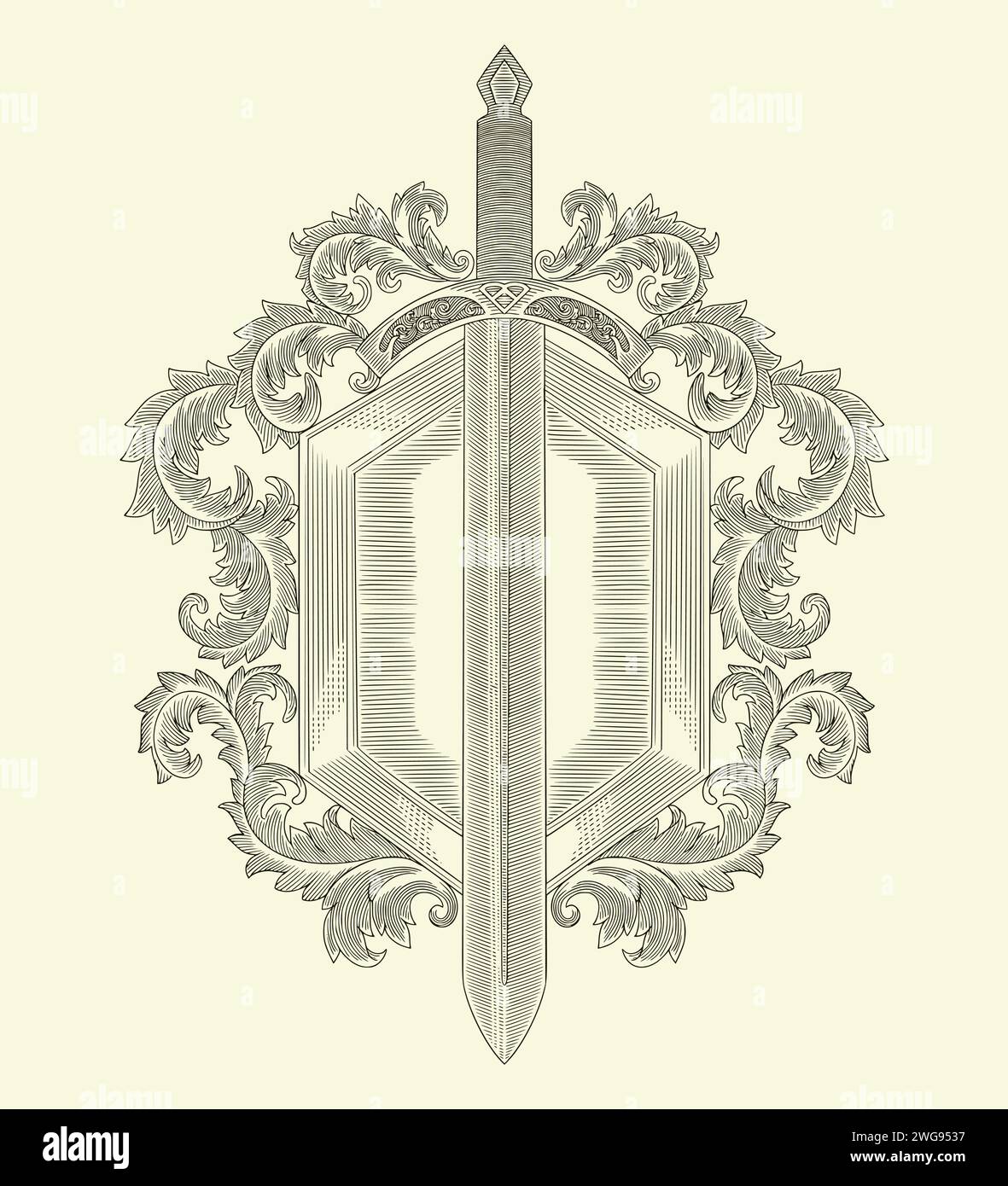 Medieval border frame hi-res stock photography and images - Alamy