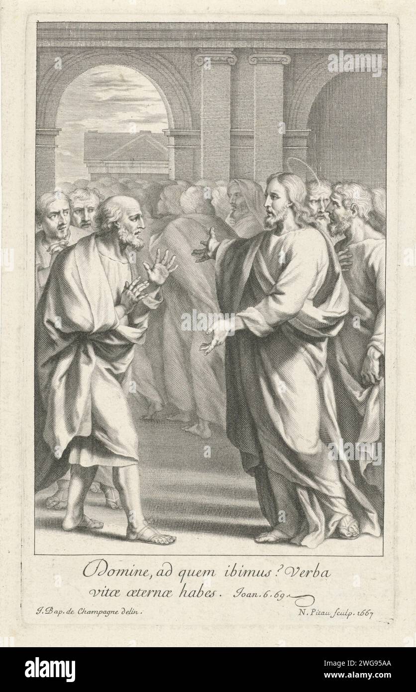 Christ between his disciples, Nicolas Pitau (I), After Jean-Baptiste de ...