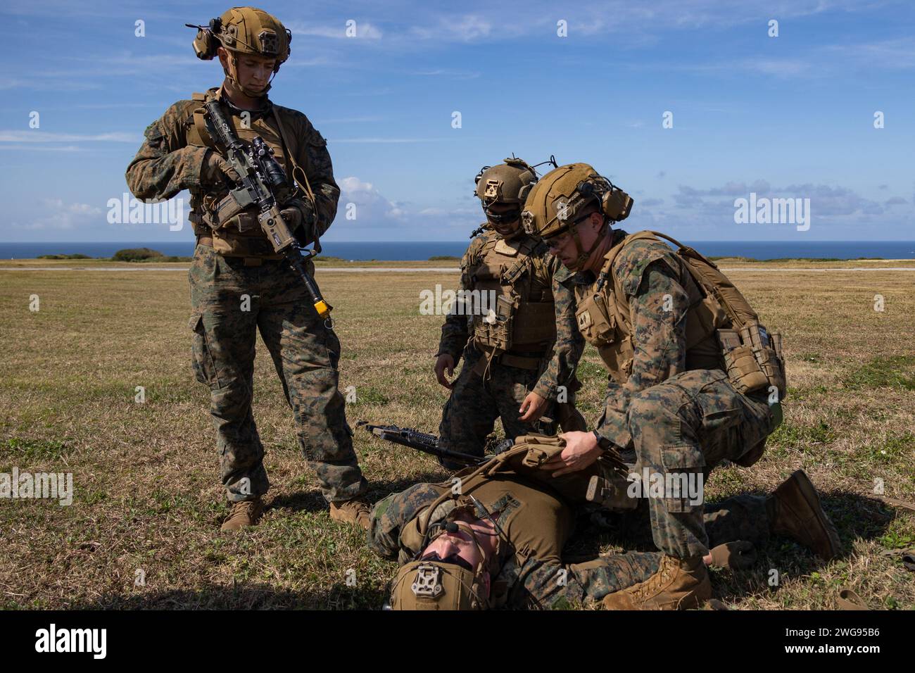 U.S. Marines with Battalion Landing Team 1/1, 31st Marine Expeditionary ...