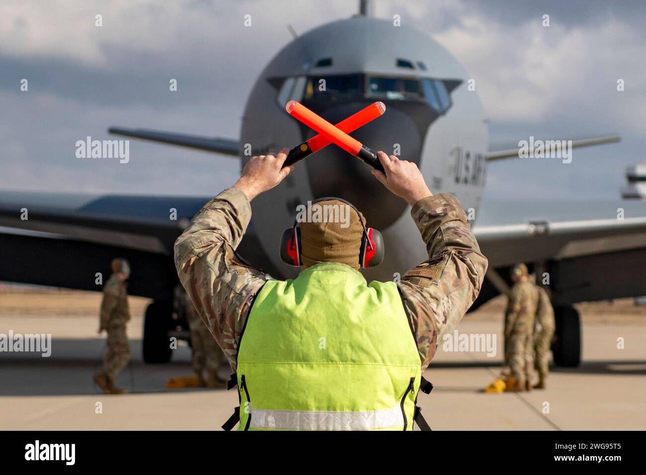 Airmen from the 121st Air Refueling Wing are welcomed home by friends ...
