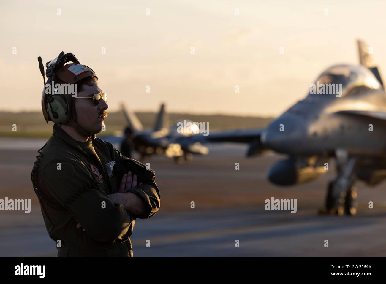 U.S. Marines Corps Sgt. Logan Hardy, a fixed-wing aircraft mechanic ...