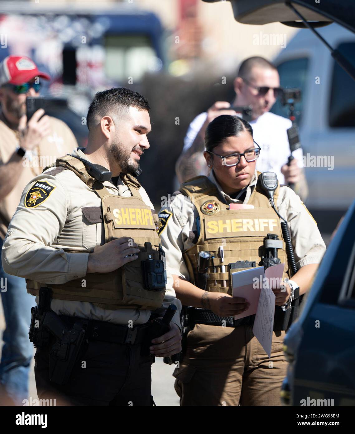 Quemado, Texas, USA. 3rd Feb, 2024. The local Sheriff's Dept in Quemado ...