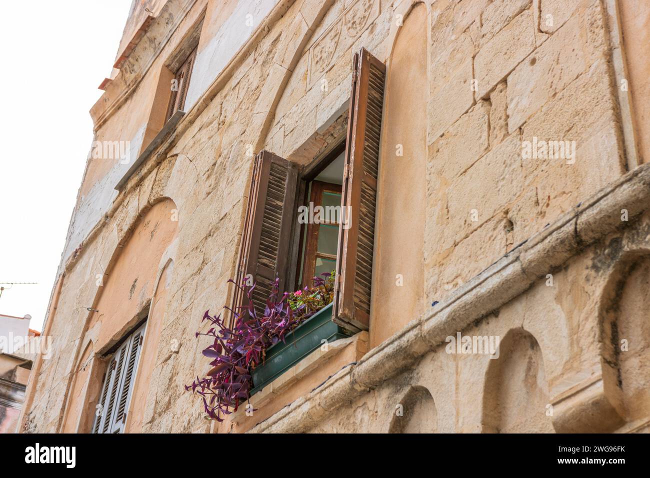 Bonifacio town, medieval citadel in Corsica Island, France Stock Photo ...