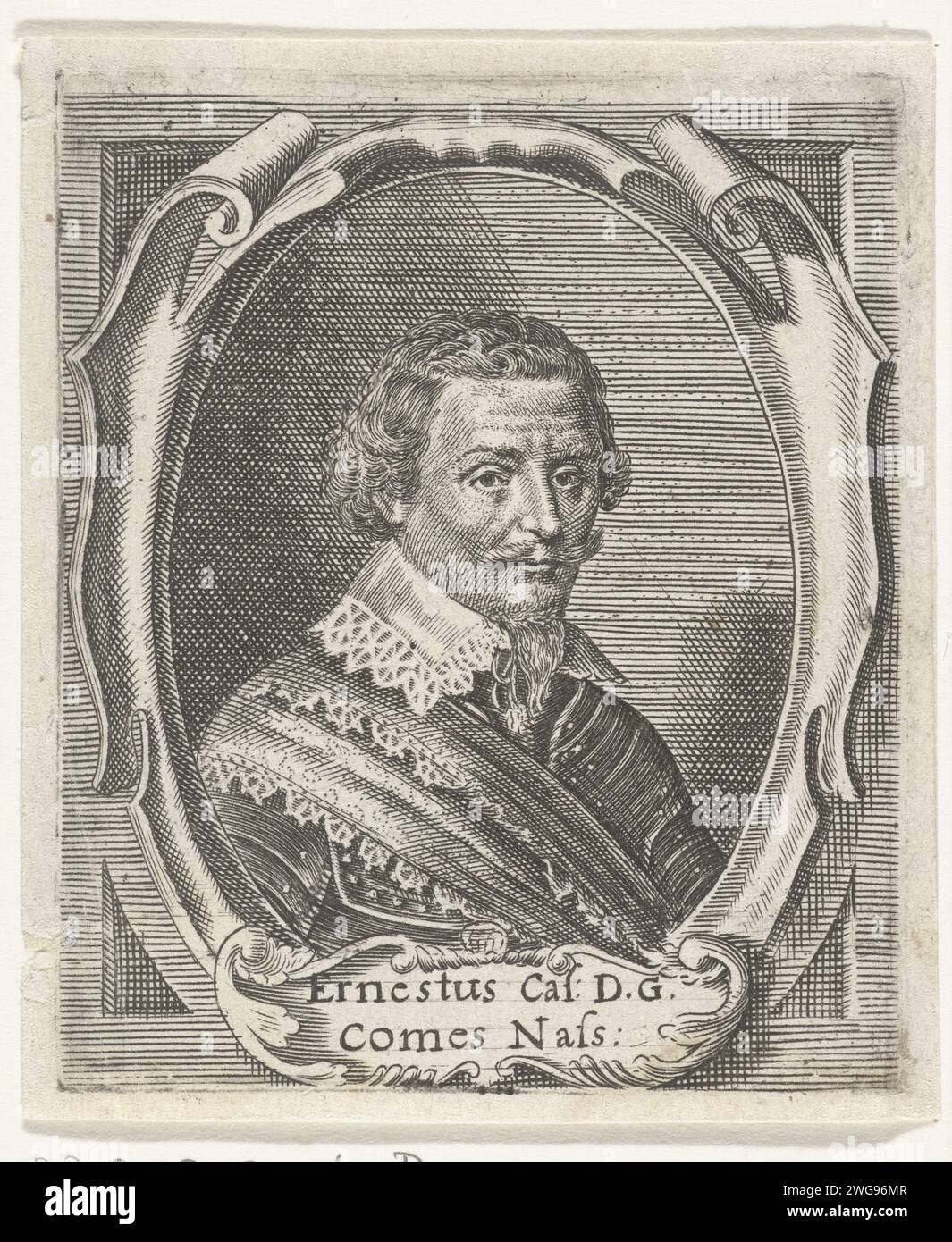 Portrait of Ernst Casimir, Count of Nassau-Dietz, 1632 print Portrait ...