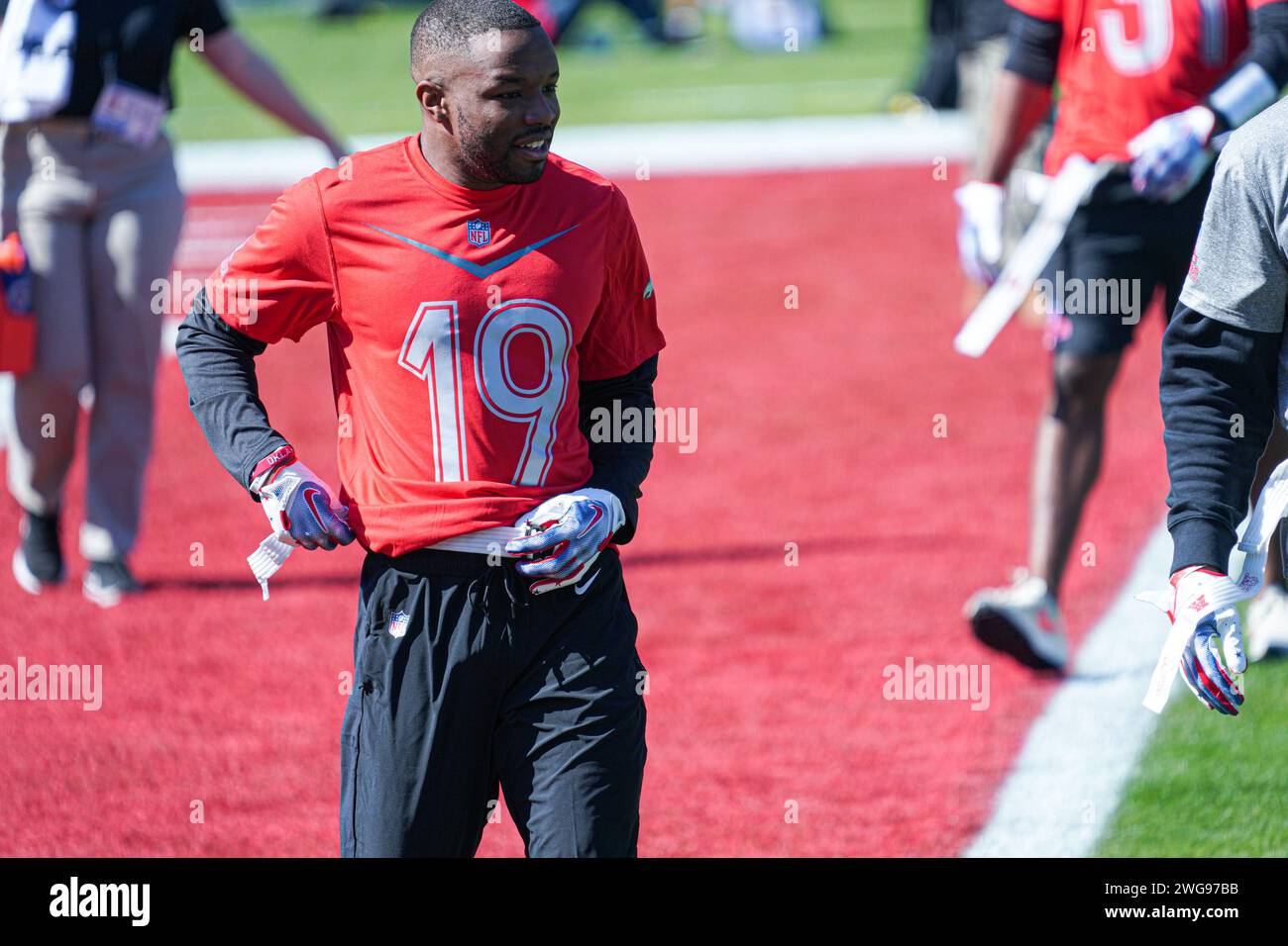 Orlando, Florida, USA, February 2, 2024, Marvin Mims #19 of the Denver ...