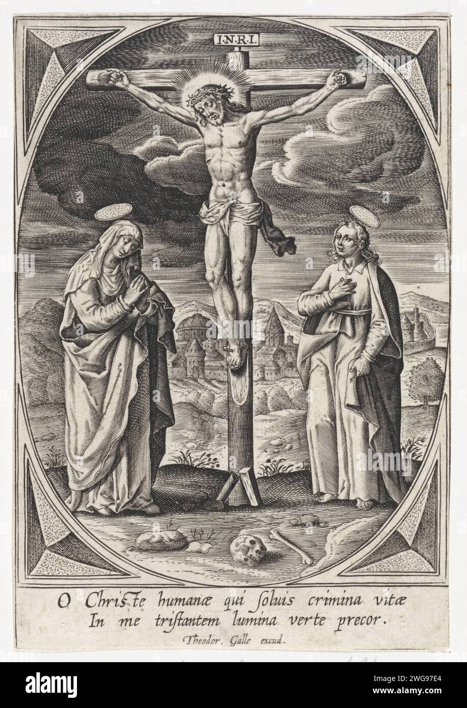 Christ on the Cross, Wierix (Possible), 1595 - 1633 print Cross ...