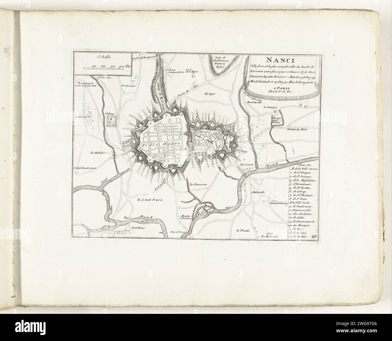 Map of nancy hi-res stock photography and images - Alamy