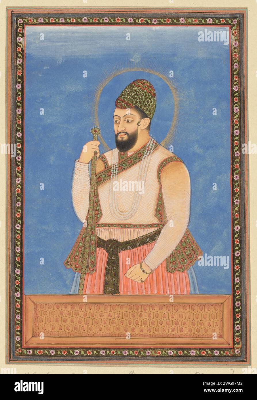 Portrait of Ibrahim Adil-Shah, who was the first ruler of Bijapur, c ...