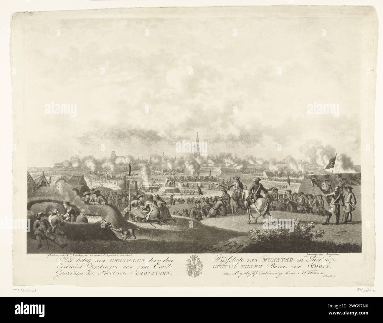 Siege of Groningen, 1672, 1815 - 1830 print The siege of Groningen by ...