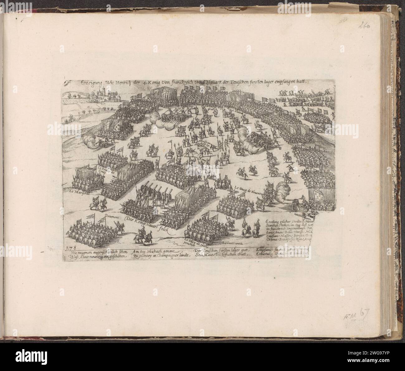 Visit from Henry IV to the German army, 1591, 1591 - 1593 print ...