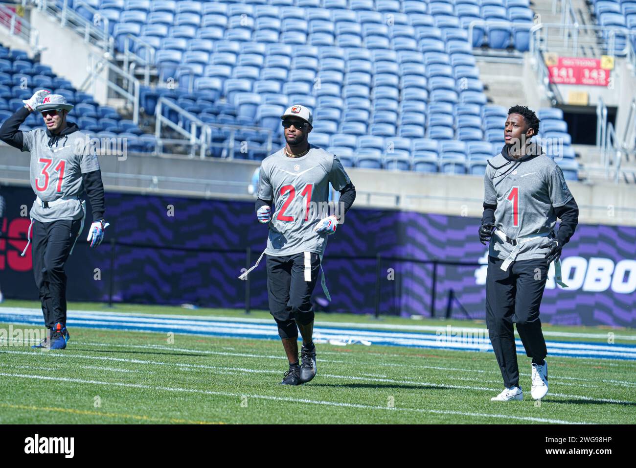 Orlando, Florida, USA, February 2, 2024, Sauce Gardner #1, Denzel Ward ...