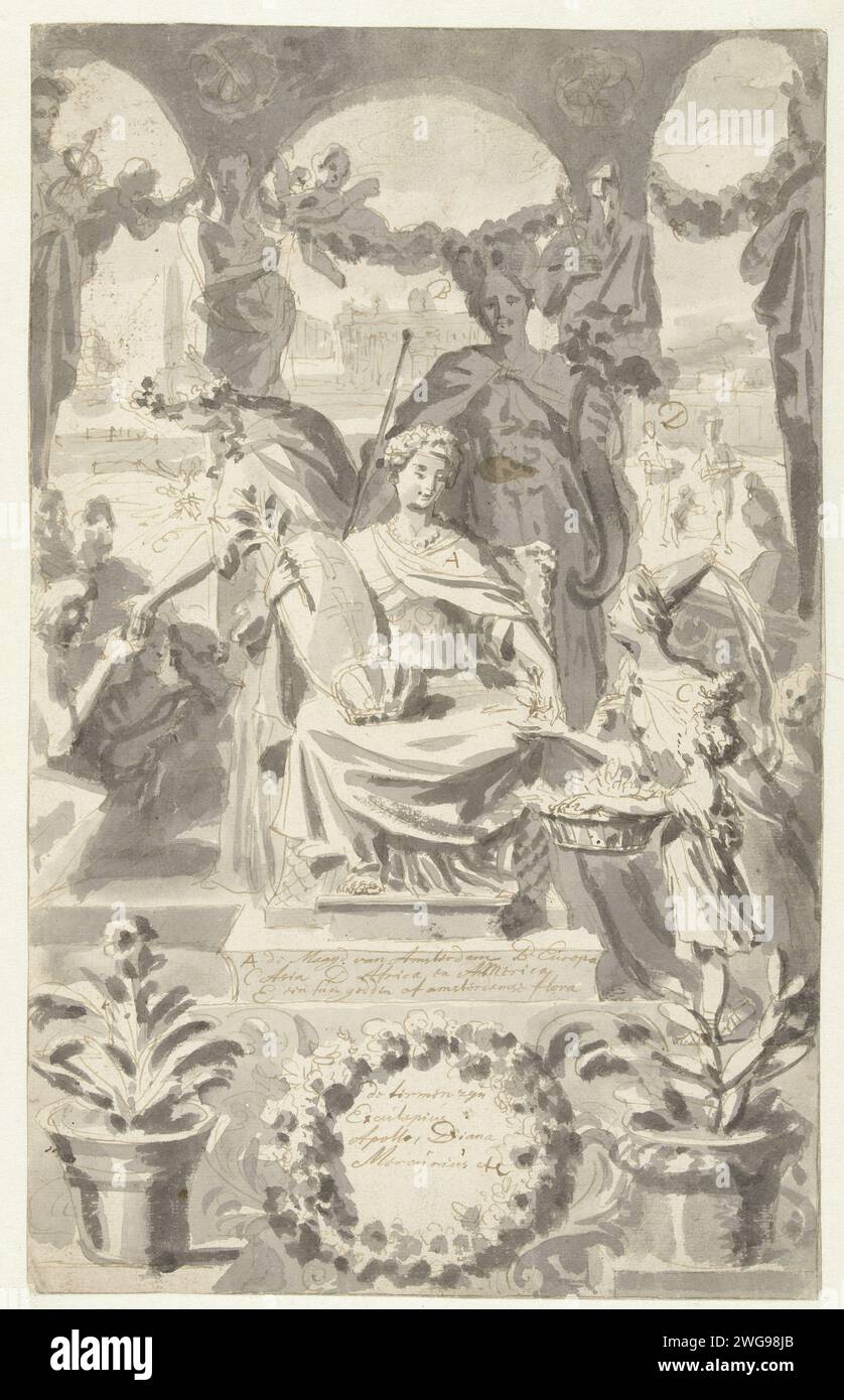Design for title print by Horti Medici Amstelodamensis Rararorum ...