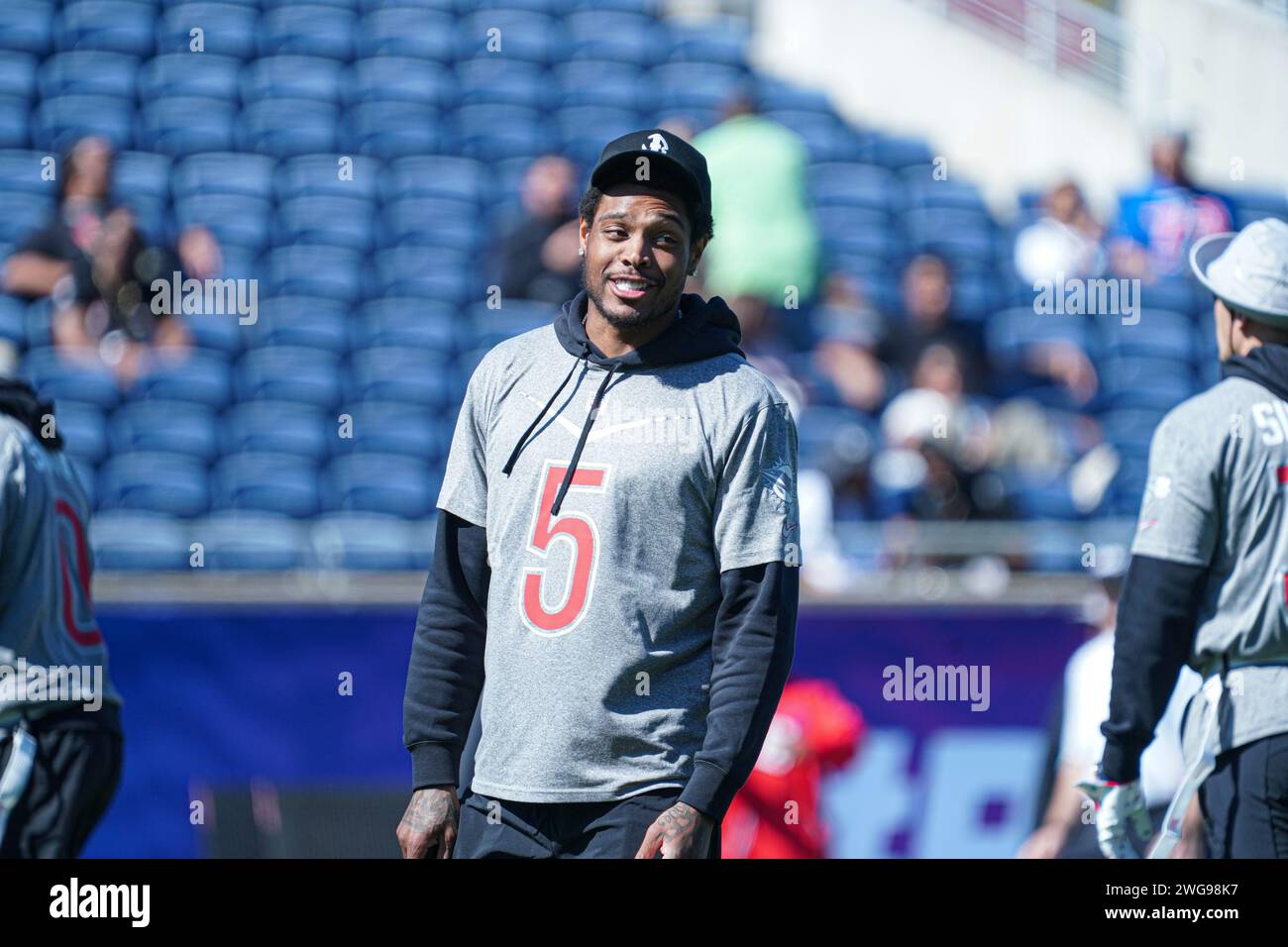 Orlando, Florida, USA, February 2, 2024, Jalen Ramsey #5 of the Miami ...