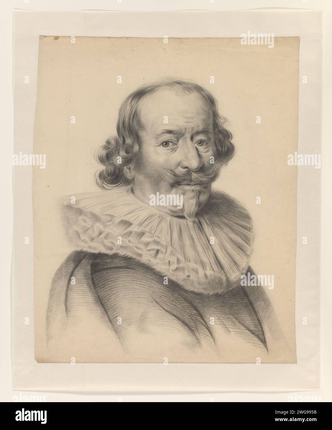 Portrait of a seventeenth-century man, S.A. van der Heim, 1821 drawing ...