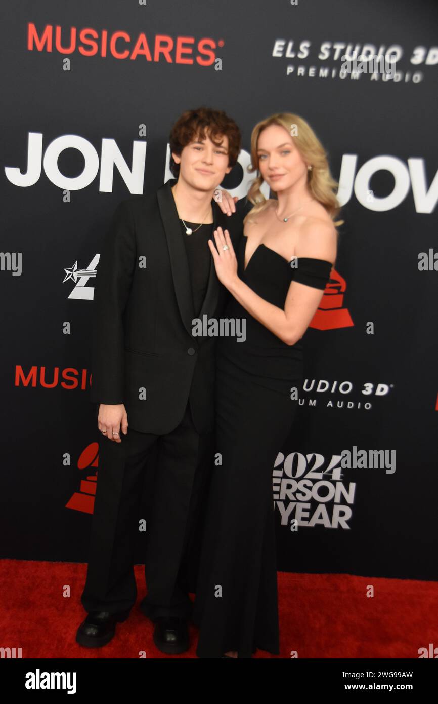 Los Angeles, California, USA 2nd February 2024 Ari Elkins and Cassie ...