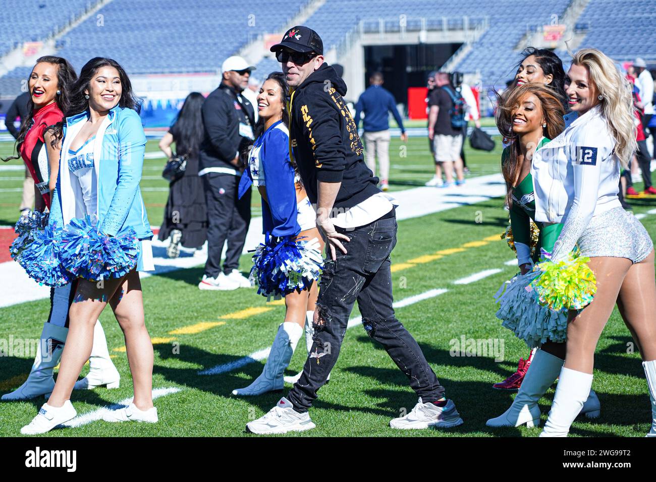 Orlando, Florida, USA, February 2, 2024, Cheerleaders During AFC vs NFC ...
