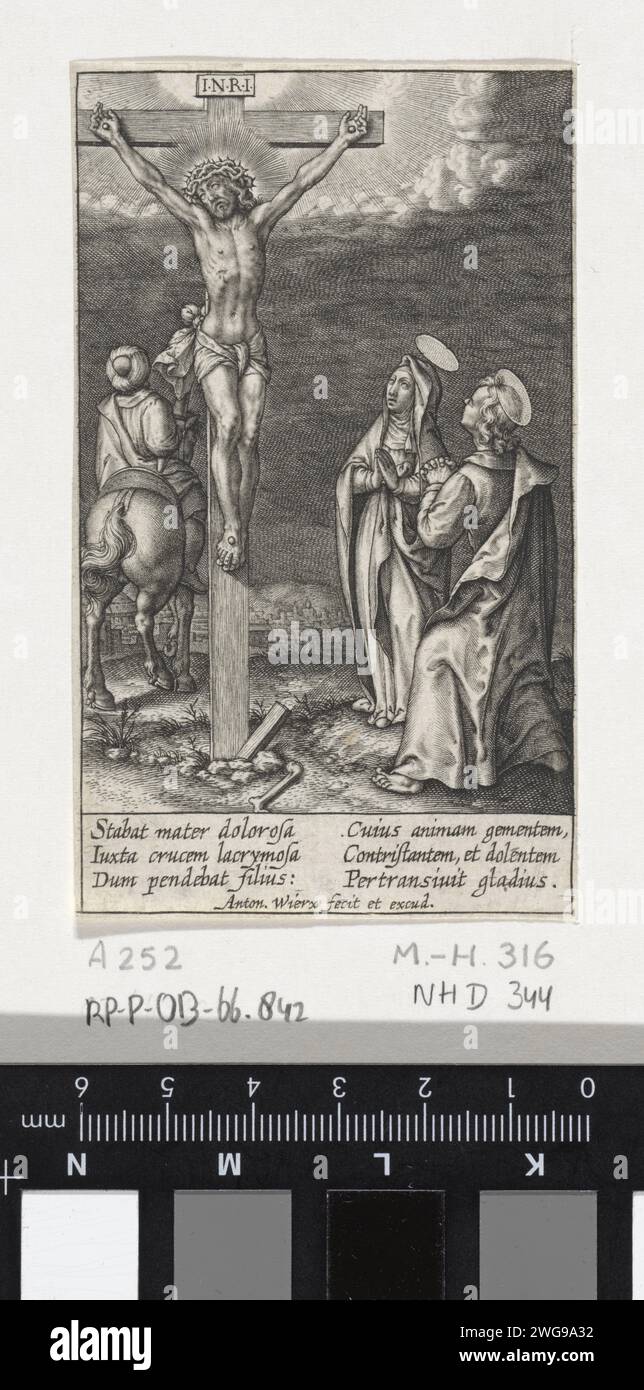 Crucifixion of Christ, Antonie Wierix (II), 1565 - Before 1604 print ...
