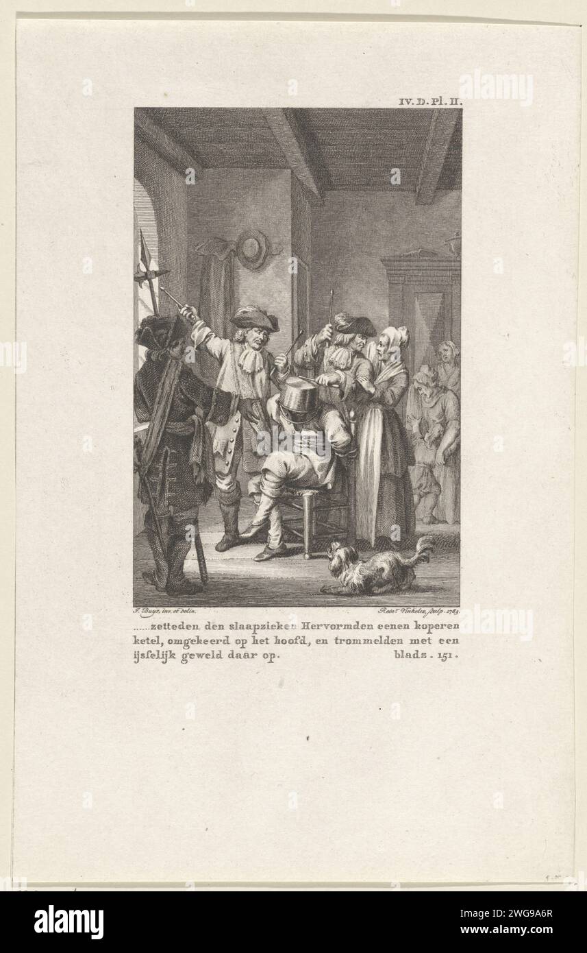 Reformed man is tortured by soldiers, Reinier Vinkeles (I), After ...