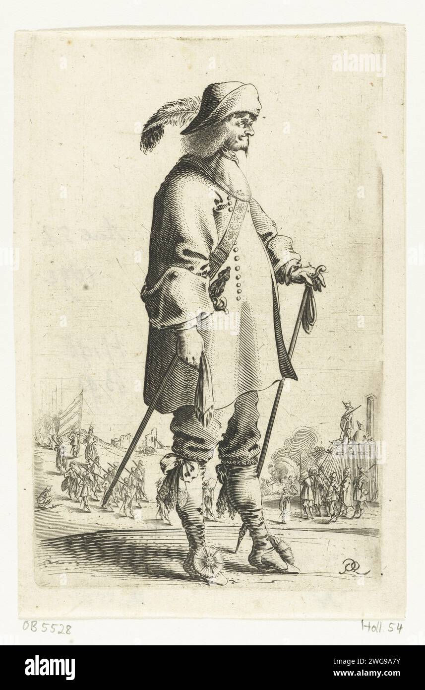 Standing Cavalier with Stok, in the background forces at Bastion ...