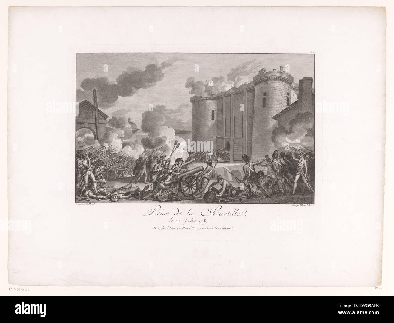 Storming of the Bastille, Isidore Stanislas Henri Helman, After Charles ...