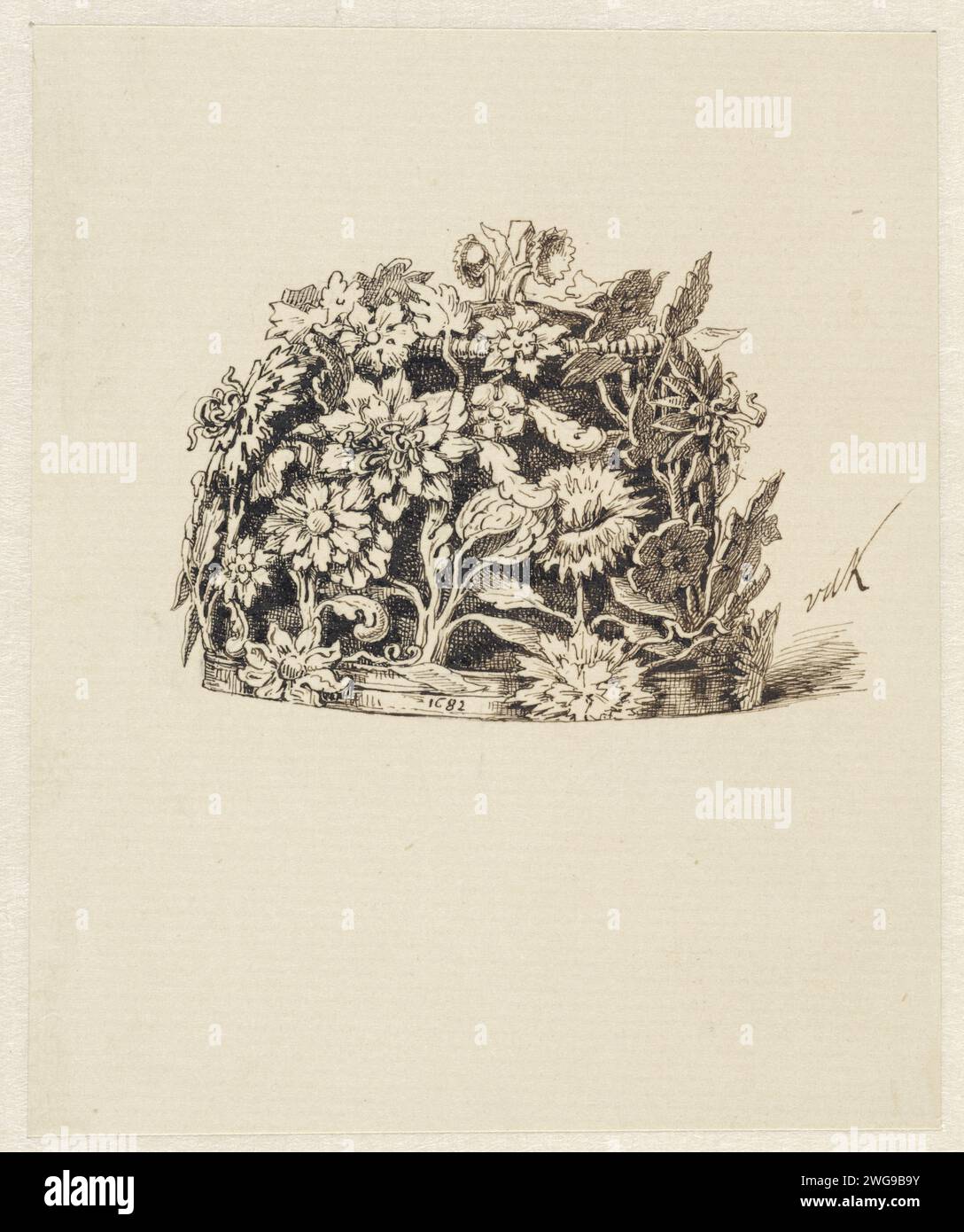 Gilding Silver Bridal Crown, David van der Kellen (1827-1895), 1837 ...