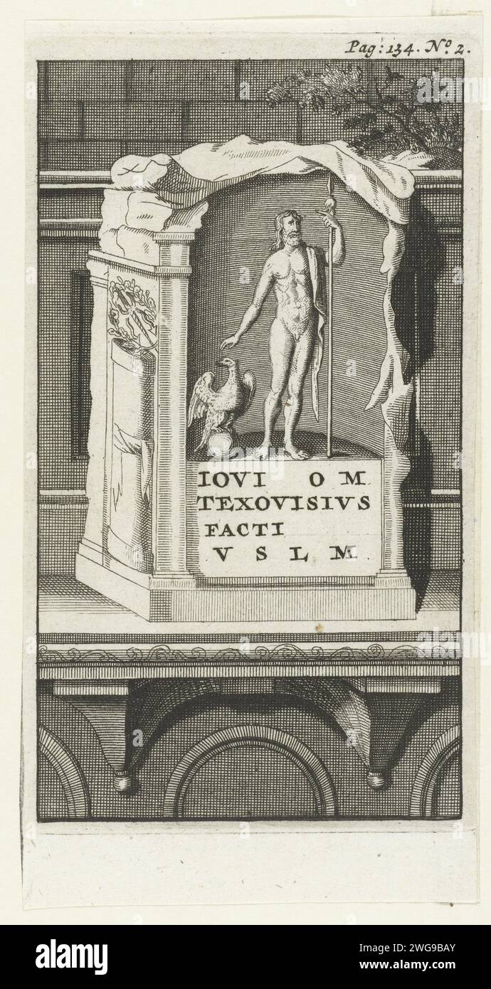 Altar with statue of Jupiter, 1713 - 1717 print Altar with statue of ...