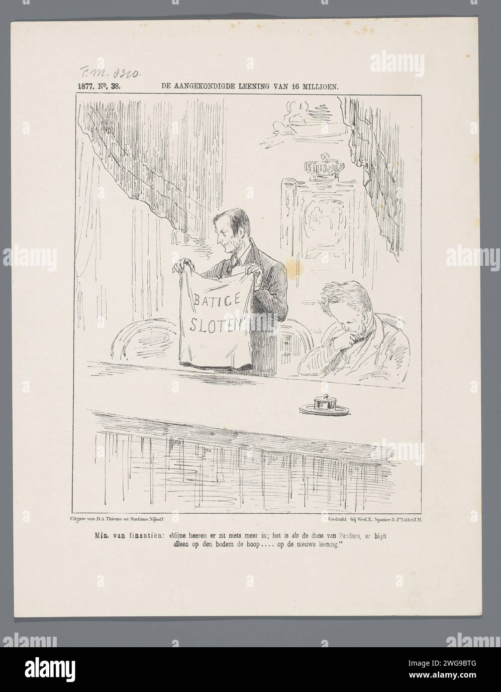 Cartoon, 1877 print Cartoon. Plaat appeared at the Weekblad De ...