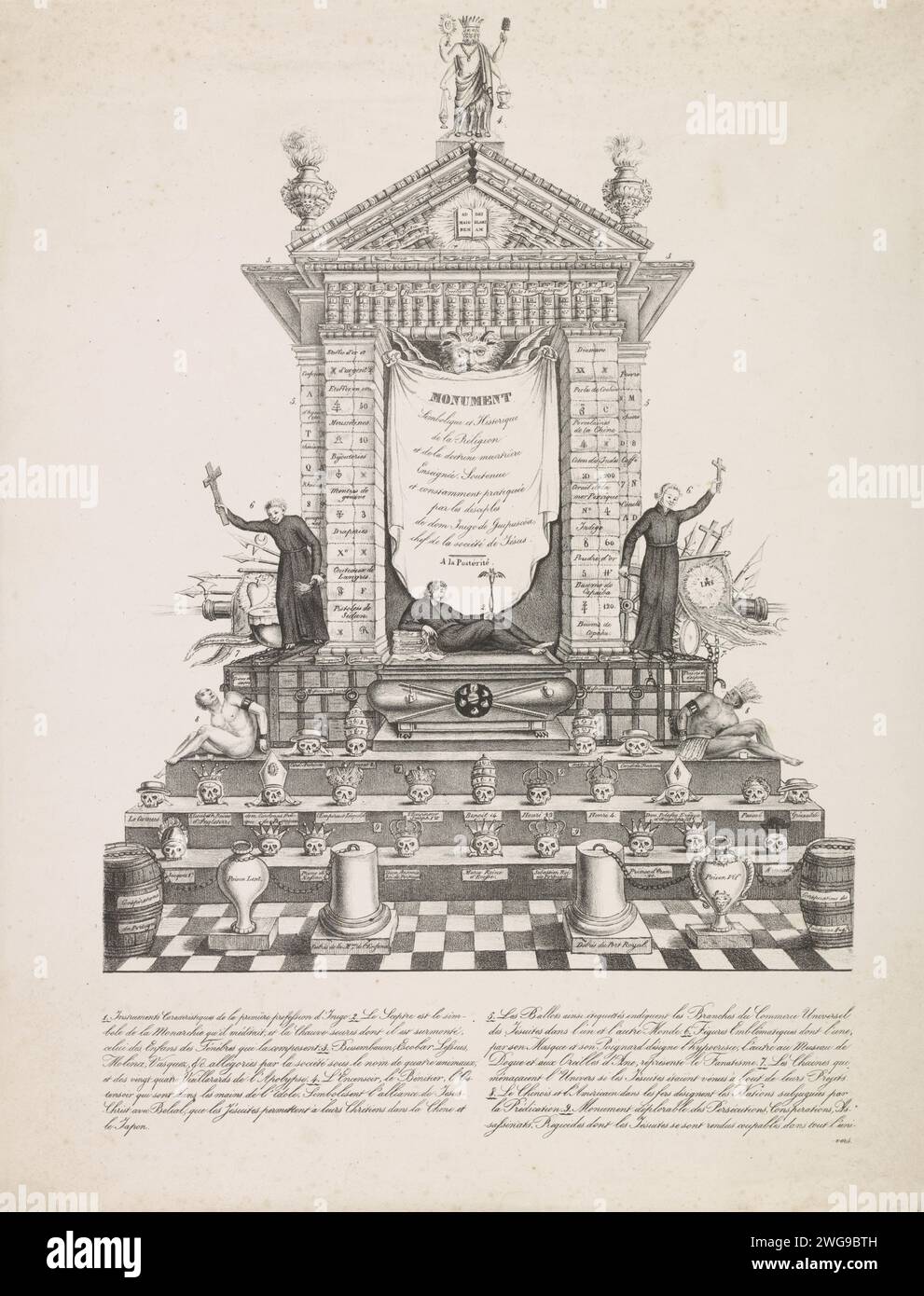 Cartoon on the Jesuits, ca. 1858, 1850 - 1875 print Cartoon on the ...