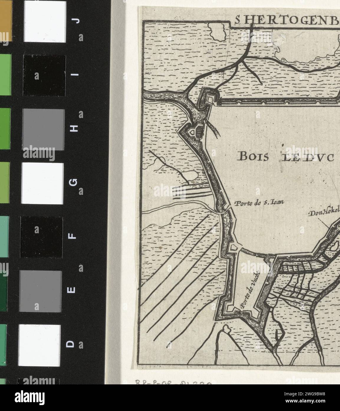 Map of 's-Hertogenbosch, 1631-1632, 1632-1649 print Map of 's ...