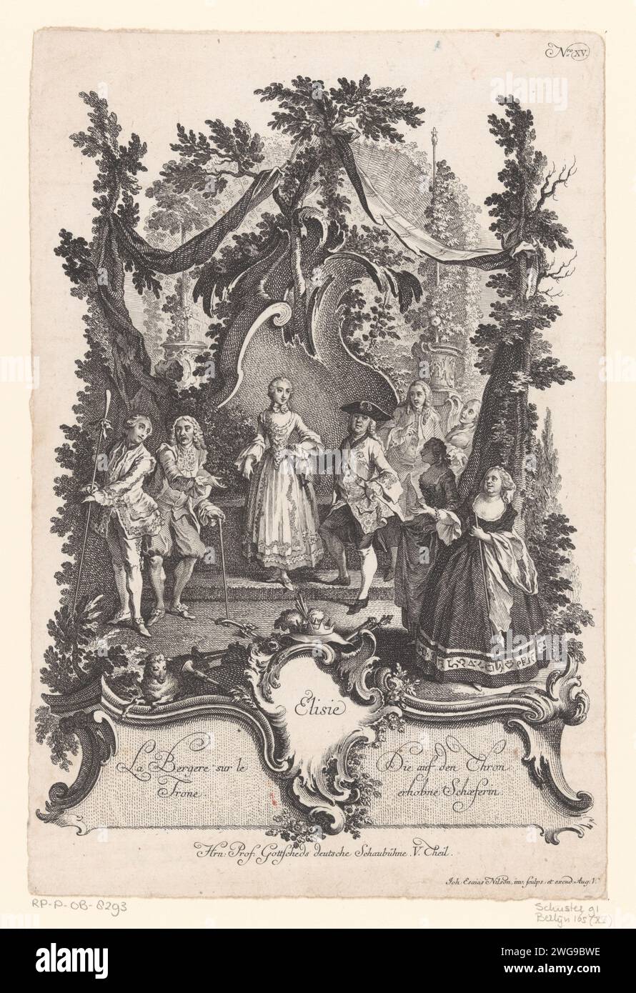 Elice (...), 1731 - 1788 print The Herderin Elisie and Koning Dion ...