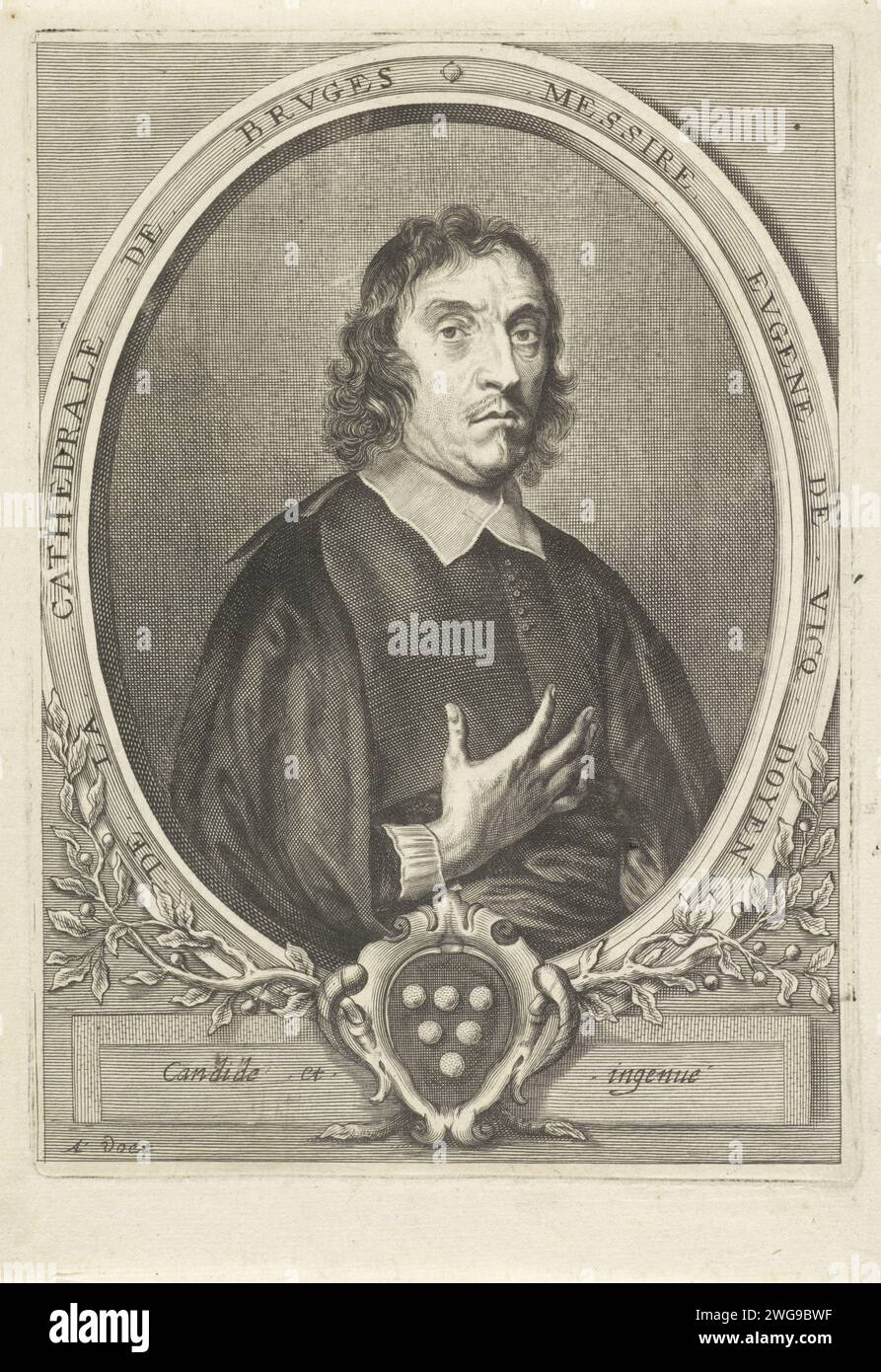 Portrait of Eugene de Vicq, Alexander Voet (I), 1673 - 1676 print Dean ...